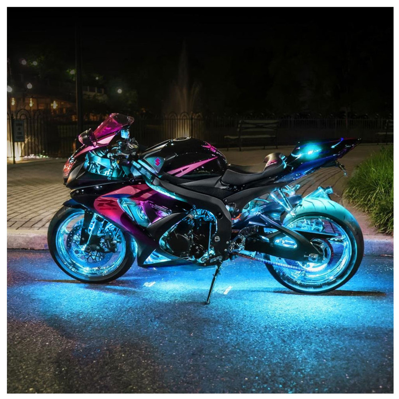 Xkglow 8 Pods 2 Strips Xkglow Led Accent Motorcycle Light Kit