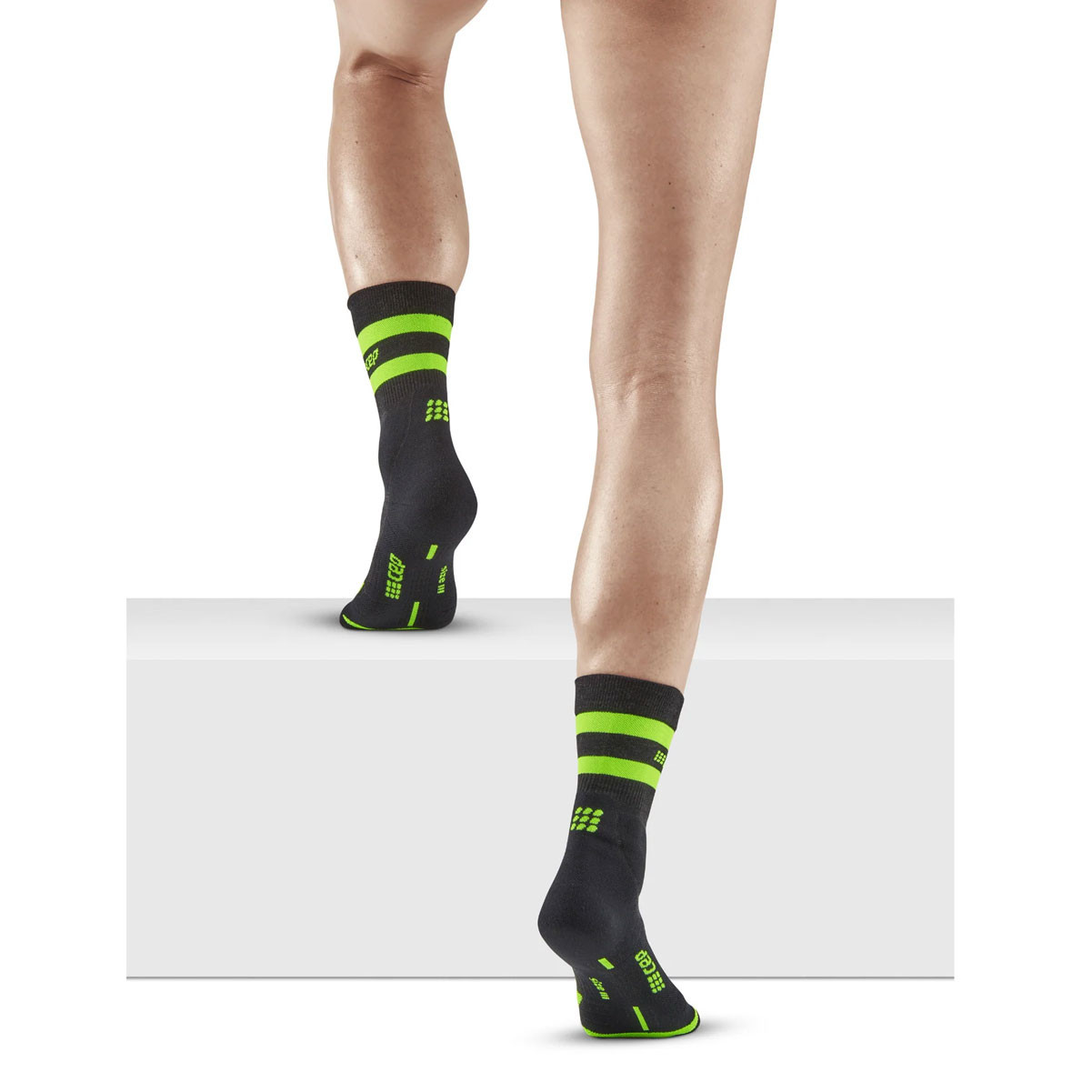 CEP Womens Hiking 80s Mid Cut Compression Socks