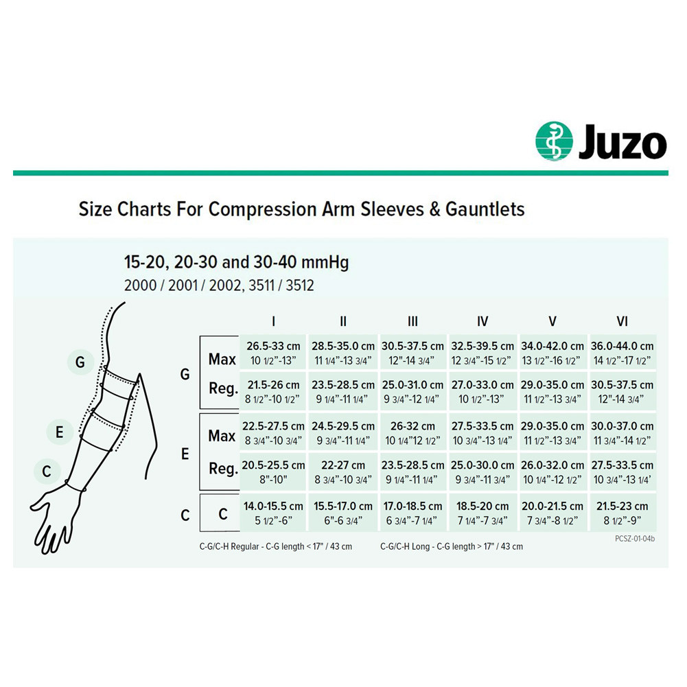 JUZO Dynamic Compression 20-30 mmHg Max Long Silicone Arm Sleeve