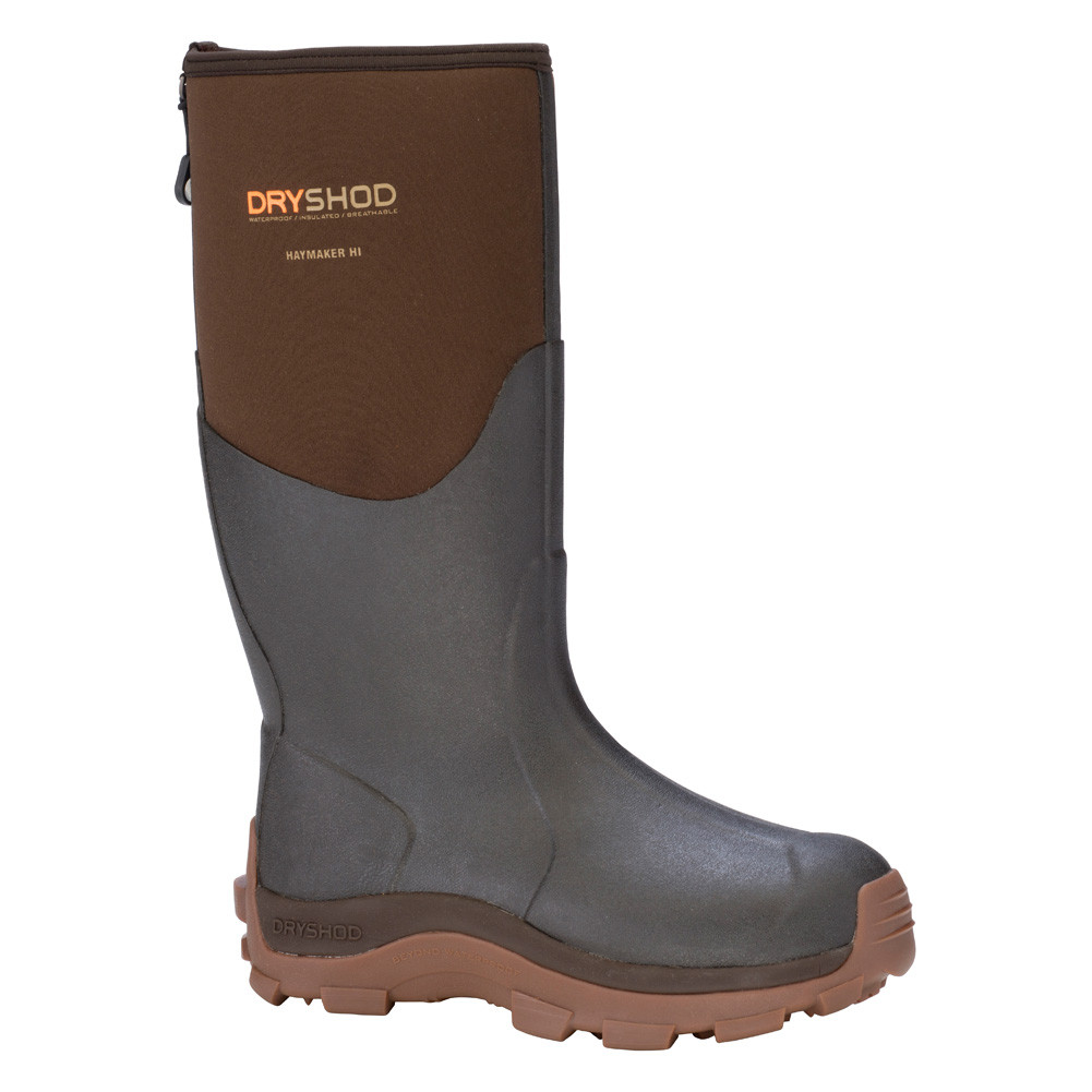 DRYSHOD Womens Haymaker Mid Farm Boot HAY-WM-BR