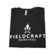 FIELDCRAFT SURVIVAL Logo Black T-Shirt FCS-102B