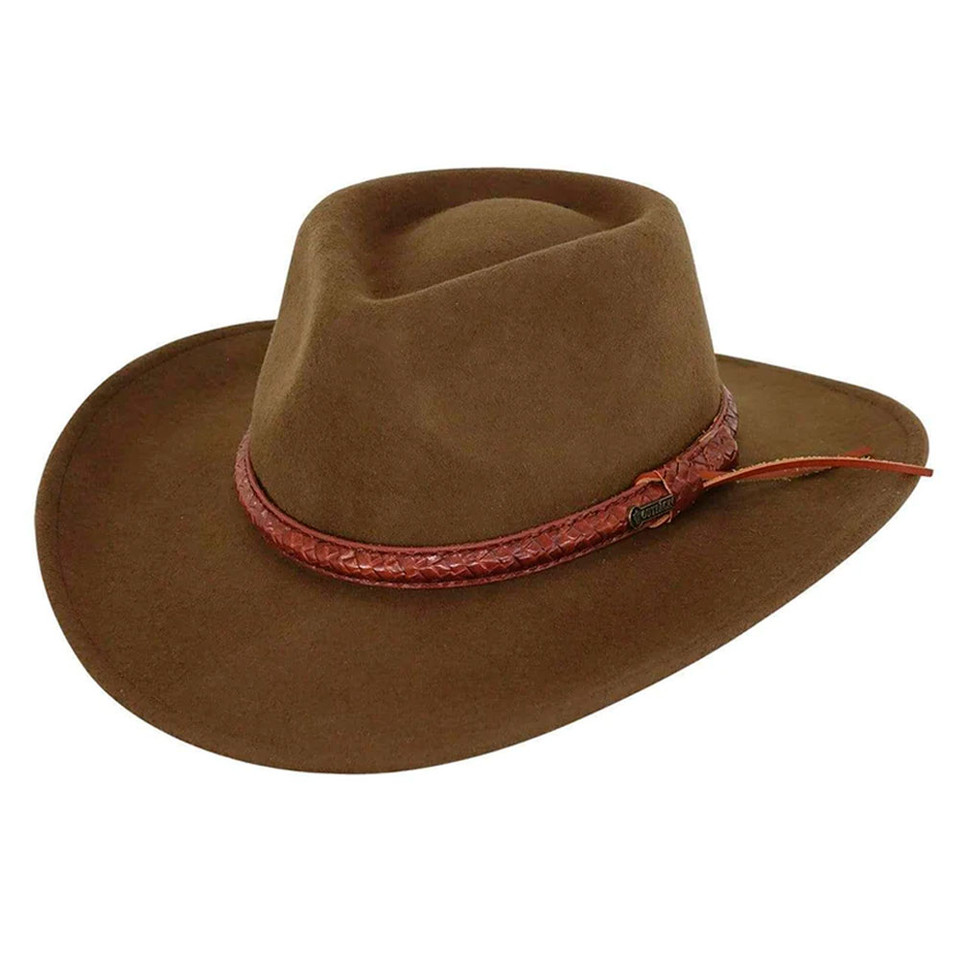 OUTBACK TRADING Nelson Wool Hat 1156-BRN