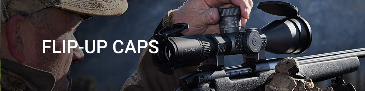 Rifle Scope Flip-Up Caps | Scope Lens Covers