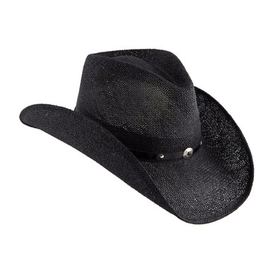STETSON Onyx Black Shapeable Straw Hat TSONYX-833407