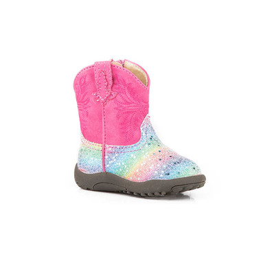 ROPER Girls Glitter Rainbow Boots
