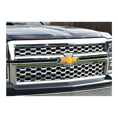 QAA Fits Chevrolet Silverado Grill Overlay SGC54184