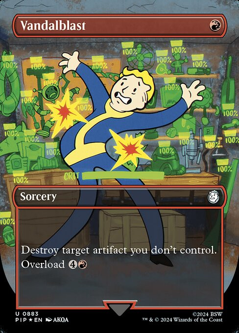 Vandalblast (PIP) (SurgeFoil) (Borderless) (#883) - MTG Pirulo