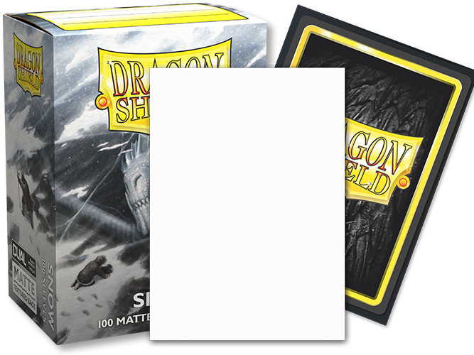 Dragon Shield Sleeves: Standard Dual Matte - Snow ‘Nirin’ (100 ct ...