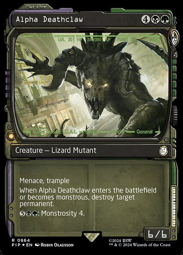 Alpha Deathclaw (PIP) (SurgeFoil) (Showcase) (#864) - MTG Pirulo