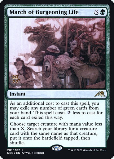 March of Burgeoning Life (PNEO) (Foil) (#201s) - MTG Pirulo