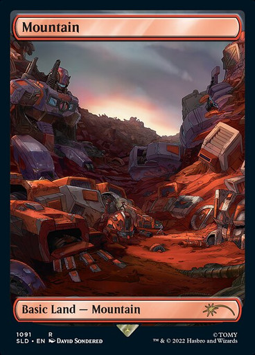 Mountain (SLD) (Foil) (Full Art) (#1091) - MTG Pirulo