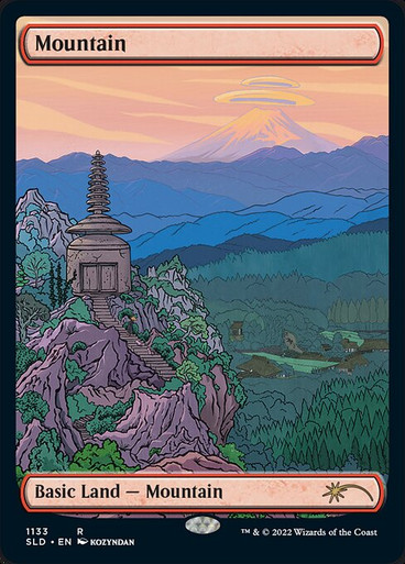 Mountain (SLD) (Full Art) (#1133) - MTG Pirulo