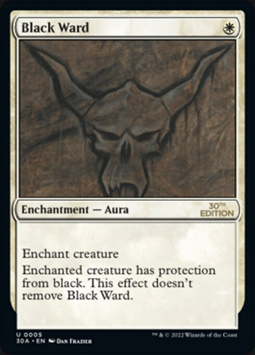 Black Ward (30A) (#5) - MTG Pirulo