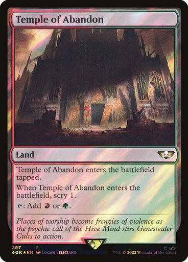Temple of Abandon (40K) (SurgeFoil) (#297★) - MTG Pirulo