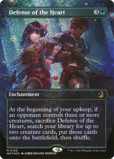 Defense of the Heart (WOT) (Confettifoil) (Full Art) (#100) - MTG Pirulo