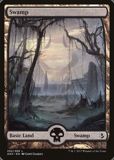 Swamp (AKH) (Full Art) (#252) - MTG Pirulo