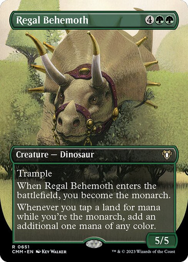 Regal Behemoth (CMM) (Borderless) (#651) - MTG Pirulo