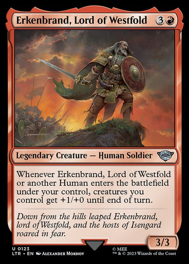Erkenbrand, Lord of Westfold (LTR) (#123) - MTG Pirulo
