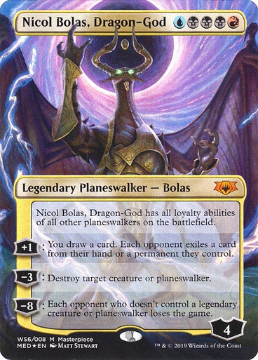Nicol Bolas, Dragon-God (MED) (Foil) (Borderless) (#WS6) - MTG Pirulo