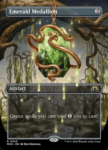Emerald Medallion (MH3) (Borderless) (#345) - MTG Pirulo