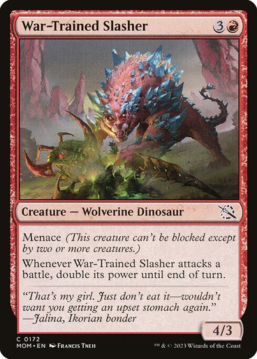 War-Trained Slasher (MOM) (#172) - MTG Pirulo