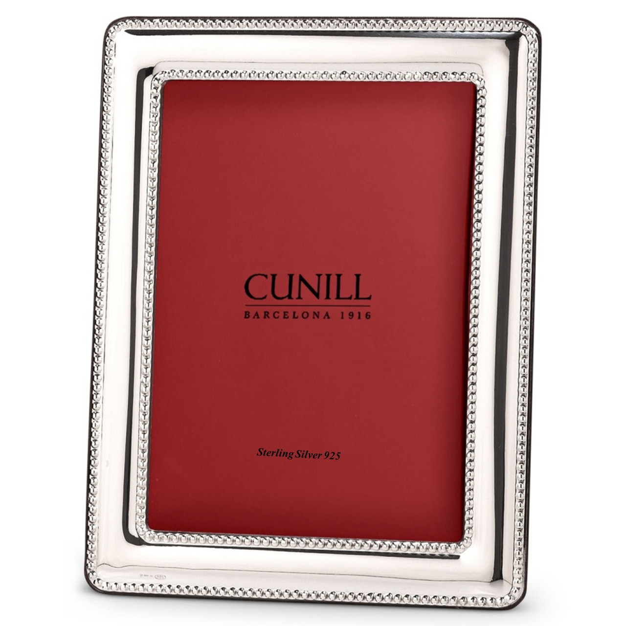 'Pearls' 5x7 Non-Tarnish Sterling Silver Picture Frame - Cunill America ...