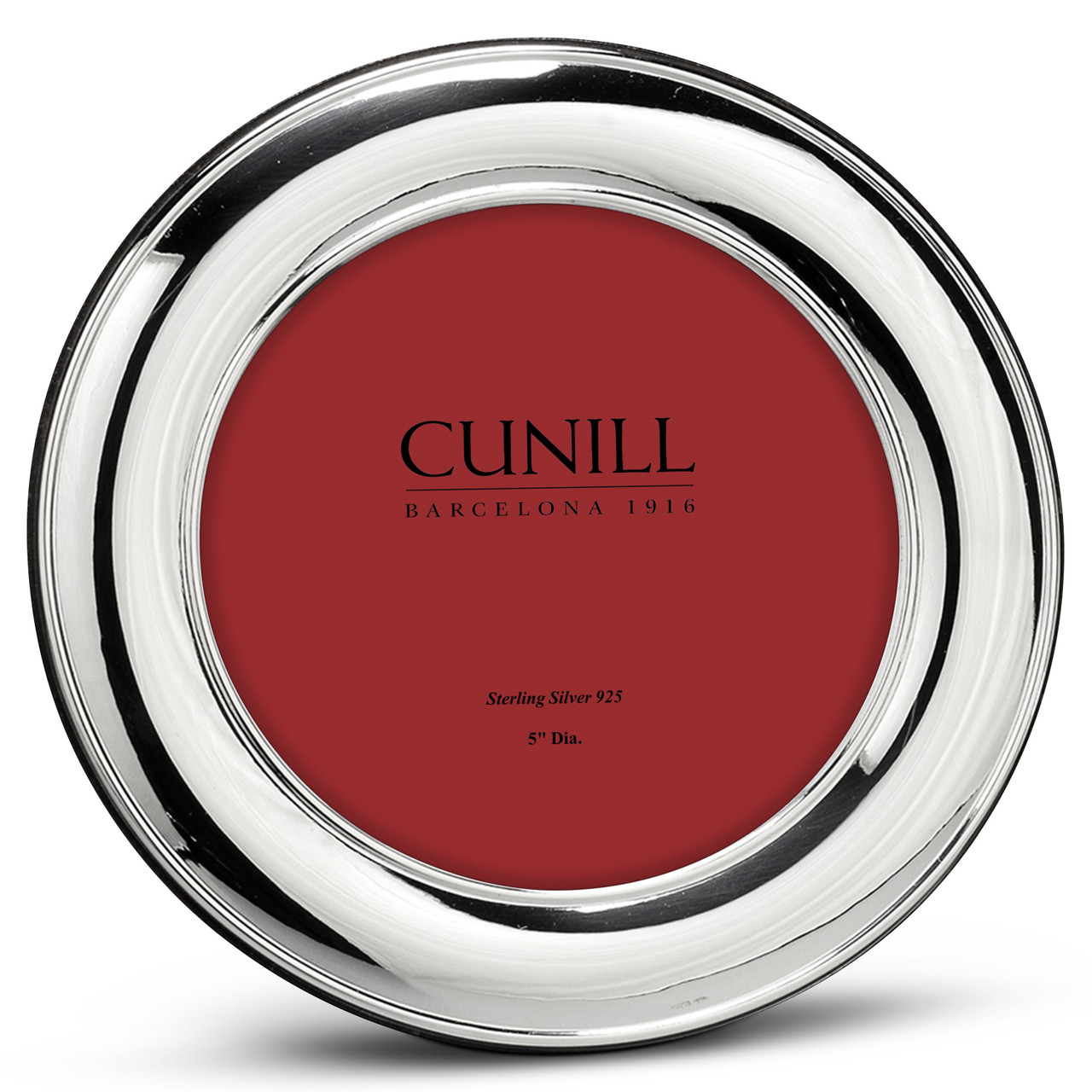Cunill Sterling Silver Plain Round 2.25" Dia. Round Ornament Frame