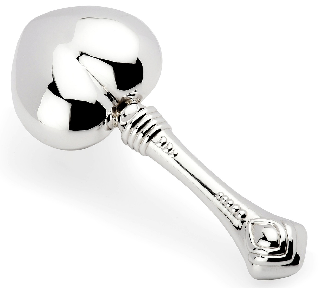 Heart Sterling Silver Baby Rattle - Cunill America, Inc
