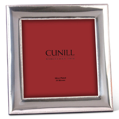 Cunill Beaded 5x5 Silver Plated Picture Frame