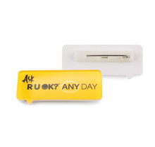 Campaign Badge - safety pin backing (Pack of 10) - R U OK? Merchandise
