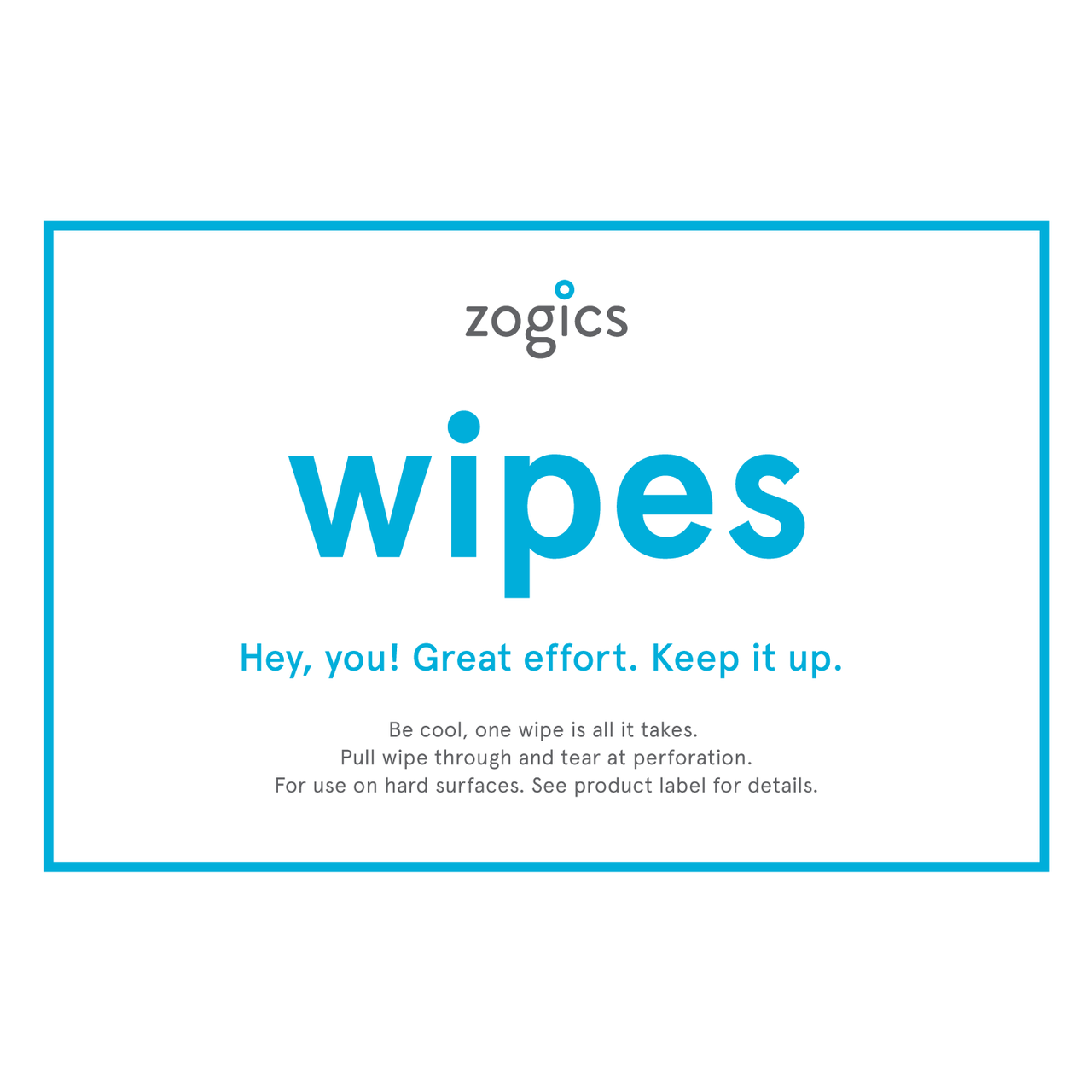 Zogics Wipe Sign, VW-5