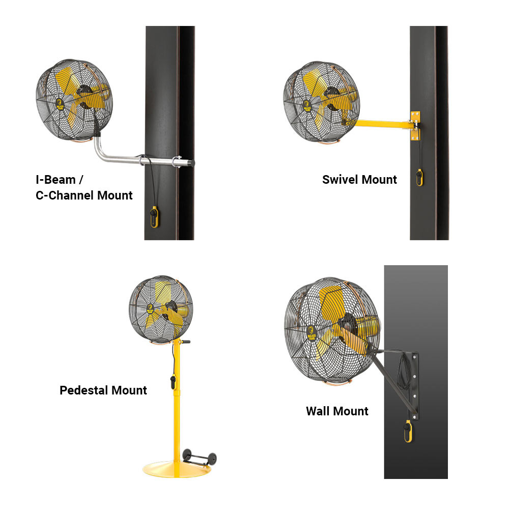AirEye® Directional Fan with Wall Mount | Big Ass Fans® | Zogics