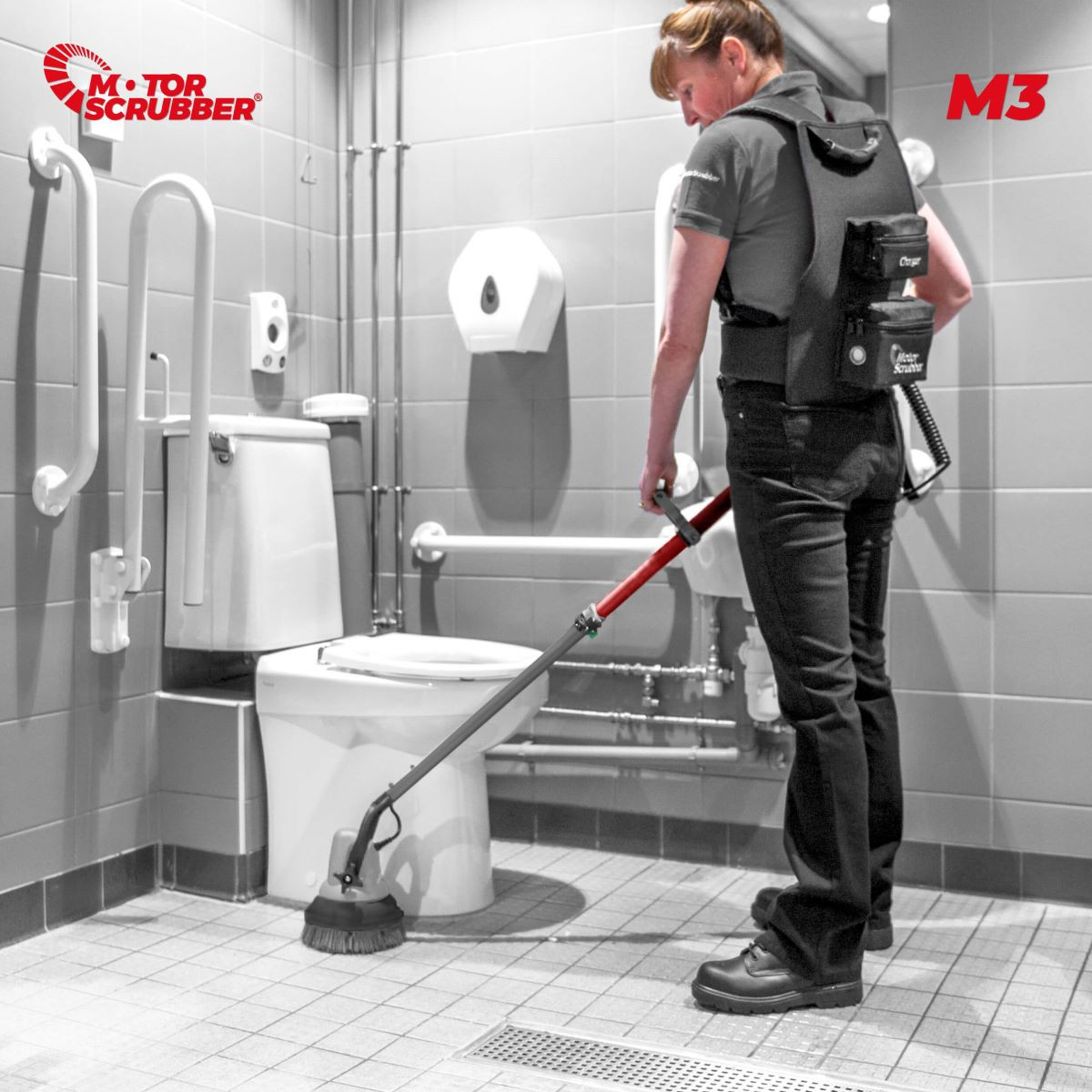 MotorScrubber M3 Floor Scrubber | Cordless Floor Machine