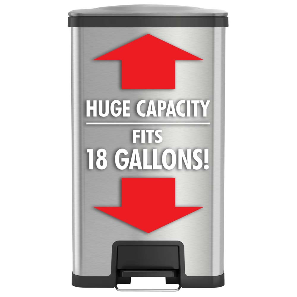 Meet Your Needs with our 18-Gal AirStep Trash Can