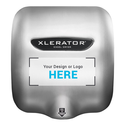 Sleek XLERATOR Hand Dryer | Custom Image & Stainless Steel