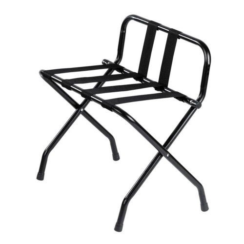 Premium Metal Luggage Rack with Backrest: Upgrade Guest Comfort Now