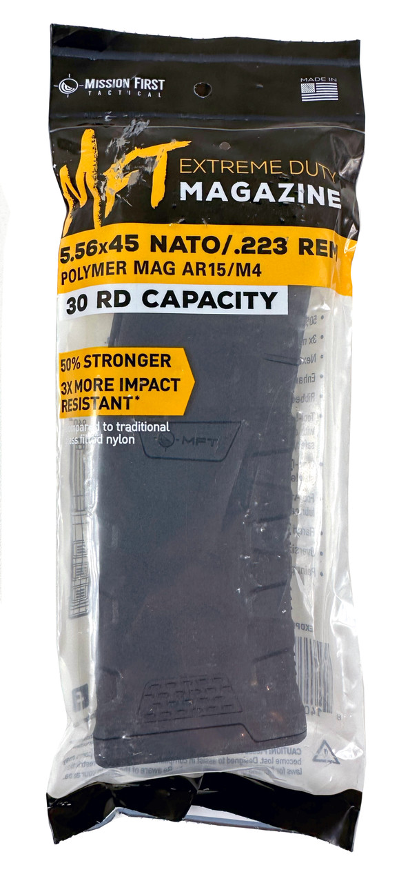 MFT EXD MAGAZINE AR15 5.56X45 .223 REM 30RD BLACK POLYMER