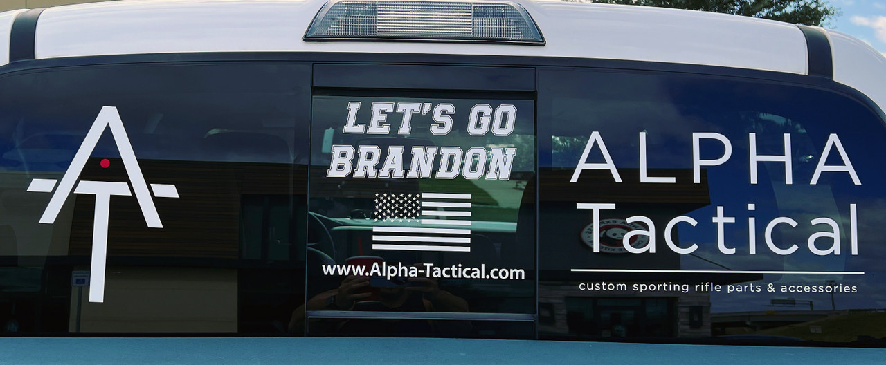 American Flag White Decal