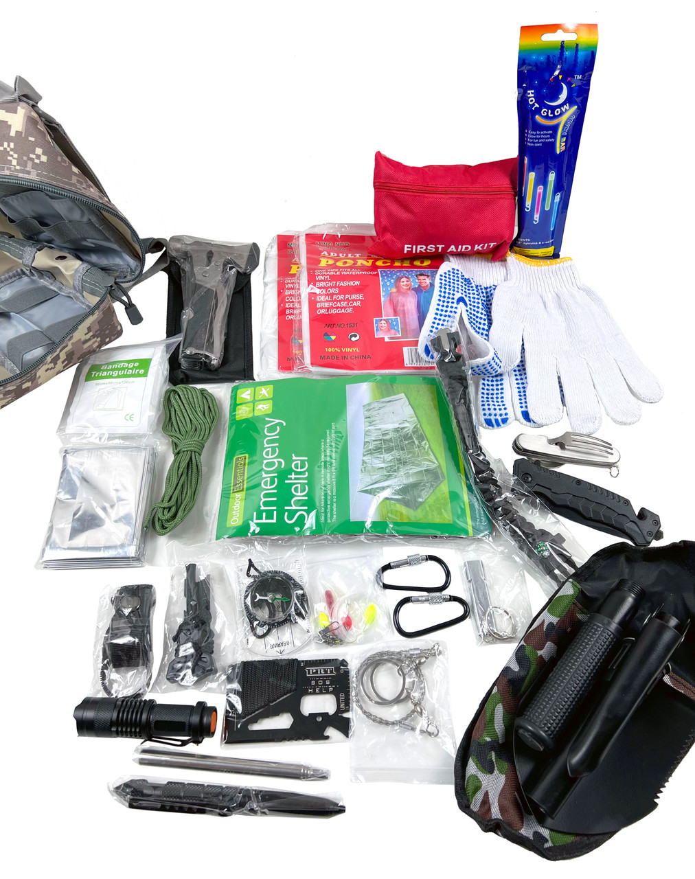 Large Tan Camo Emergency Kit