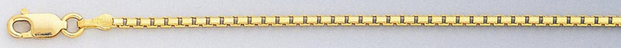14k Gold 2mm Box Chain 28 Inches | Sarraf.com