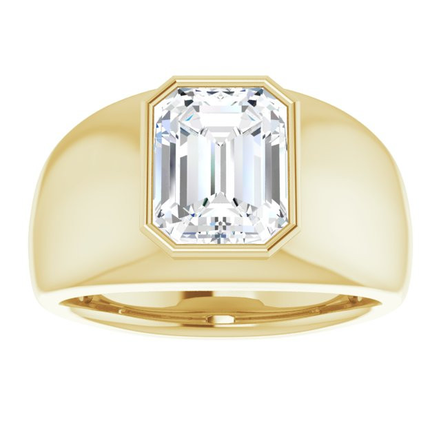 18k Gold 2.04 Ctw Diamond Solitaire Men's Diamond Ring | Sarraf.com