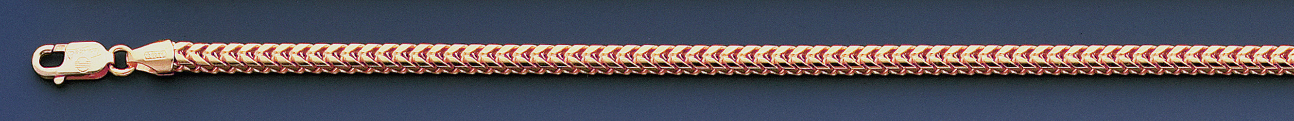 14k Rose Gold Franco Chain 3.6mm 16 Inches | SARRAF.COM