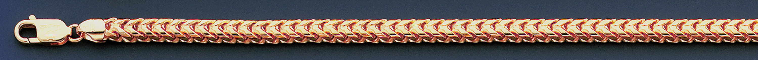 14k Rose Gold Franco Chain 4.2mm 24 Inches| Sarraf.com