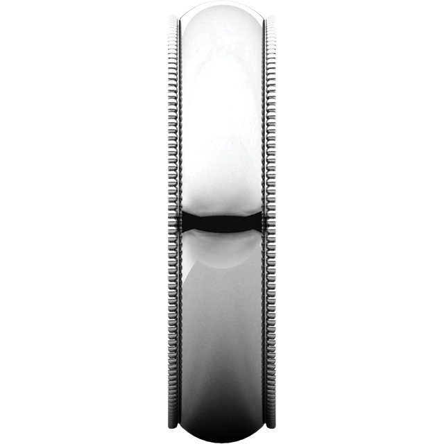 950 Palladium 5mm High Polished Comfort Fit Milgrain design Wedding ...