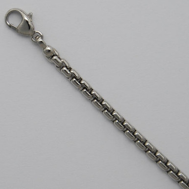 950 Platinum Box Chain 2.7mm Wide 18" | Sarraf.com