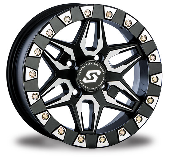 Sedona Split 6 Black-Machined 14" | UTV Direct