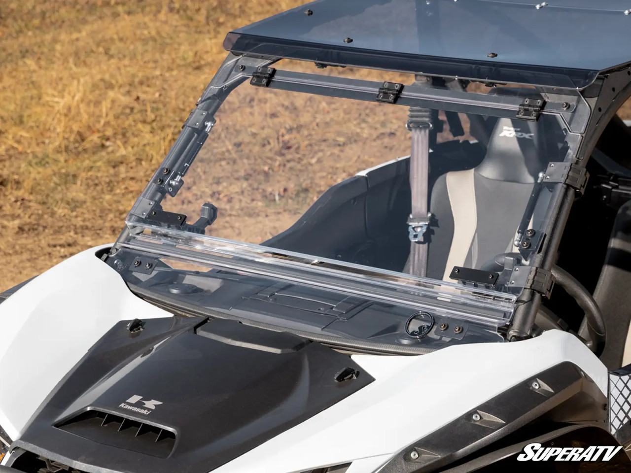 Kawasaki Krx 1000 Scratch Resistant Flip Up Windshield Utv Direct