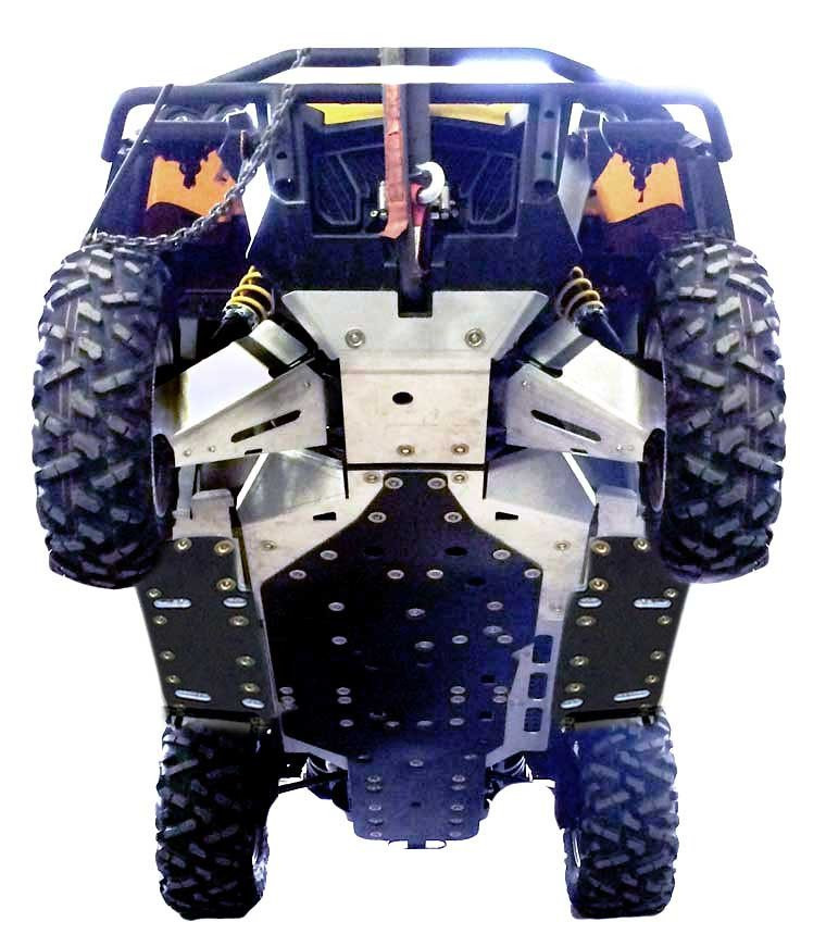 9-Piece Complete Aluminum Skid Plate Set, Can-Am Commander | UTV Direct