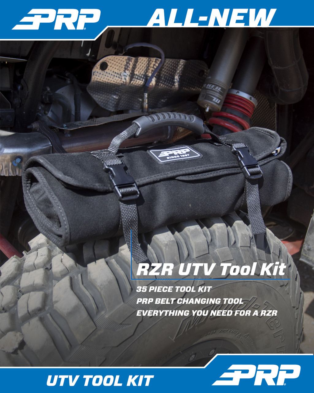 RZR 36pc Tool Kit With Roll-Up Tool Bag | UTV Direct