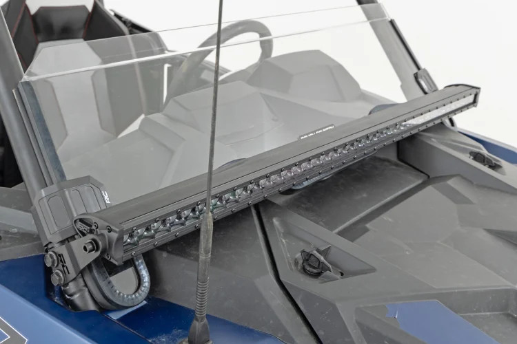 Polaris RZR XP 1000 40" Black Single Row Front Mount LED Light Kit ...